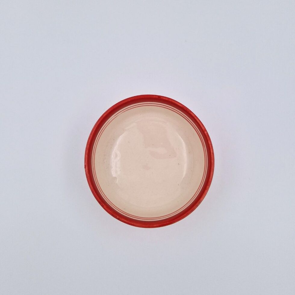 red ceramic bowl - Moroccan Mosaic